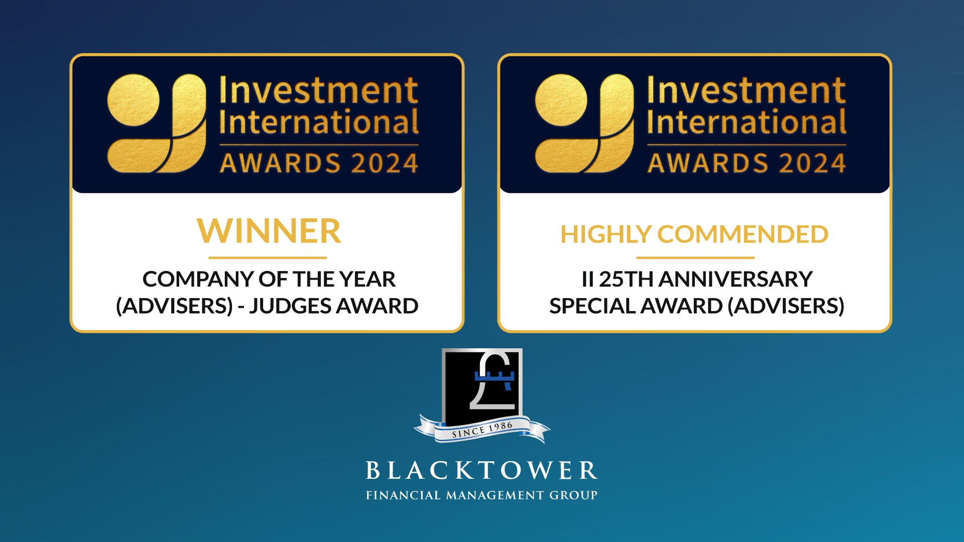 Blacktower FM Wins Big At The 2024 Investment International Awards